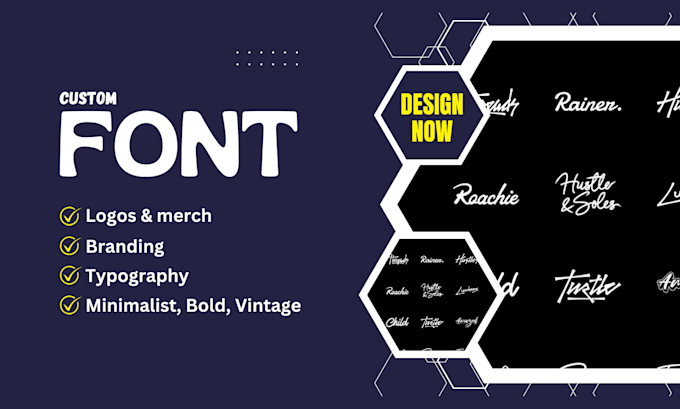 Create typography design, custom font design or typeface by Abigeal_s ...