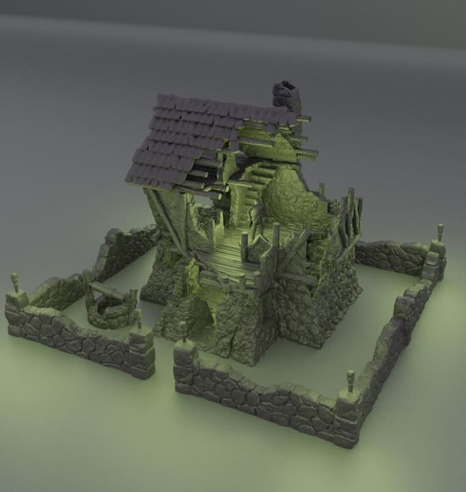 Design trpg terrain,forest terrain,urban terrains,caves and ruin ...