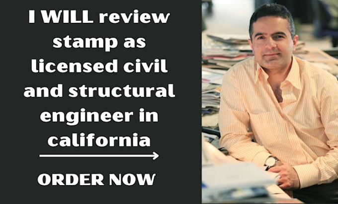 Review stamp as licensed civil structural engineer structural design ...