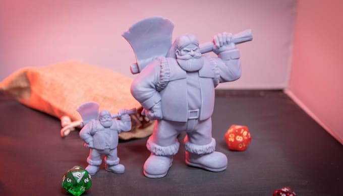 Sculpt 3d print action figure, 3d figurine, dnd miniature resin figure ...