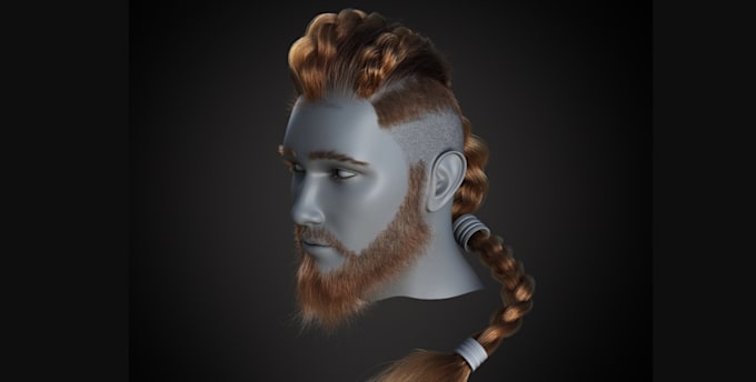 Realistic 3d game character model, fur texture, xgen model ,hair ...