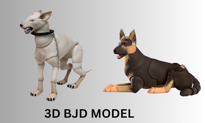 Sculpt 3d bjd articulated model, action figure 3d flexi toy doll for 3d printing by Dlarrydesign ...