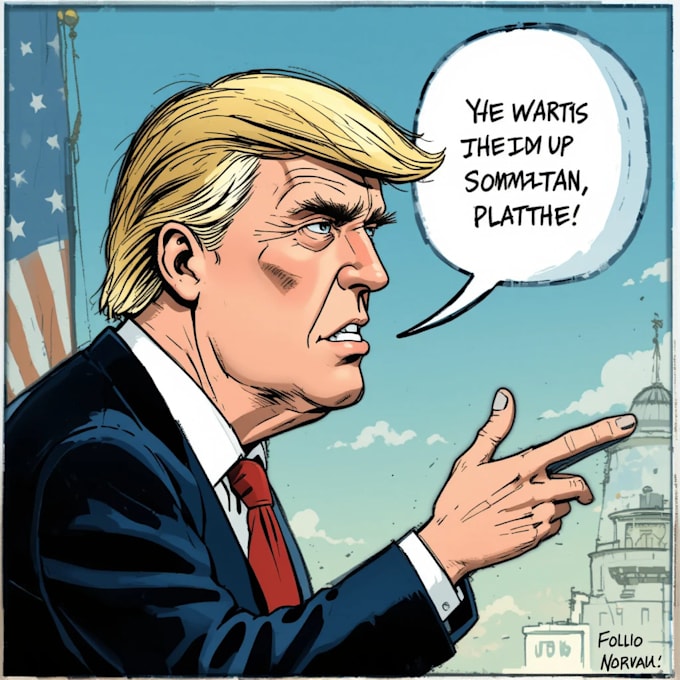 Illustrate your political or editorial cartoon by Bertoley | Fiverr