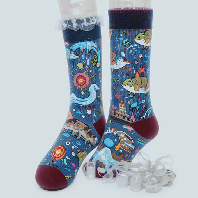 Draw a creative socks unique sock design for you by Ambeadshaw | Fiverr