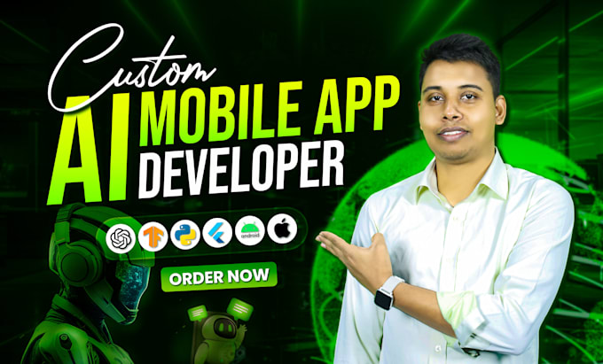 Develop ai chatbot mobile app, ai website and ai agent development llm by Code_bases | Fiverr