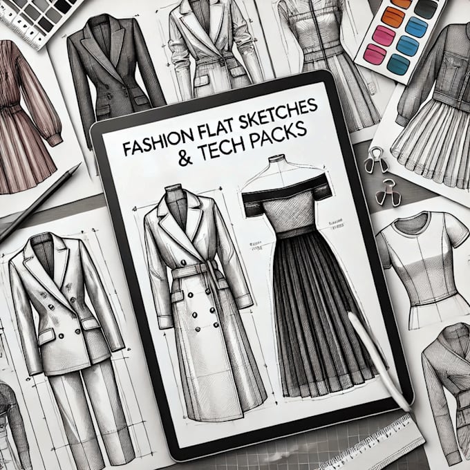 Create a fashion tech pack for your clothing line by Heraafzal | Fiverr