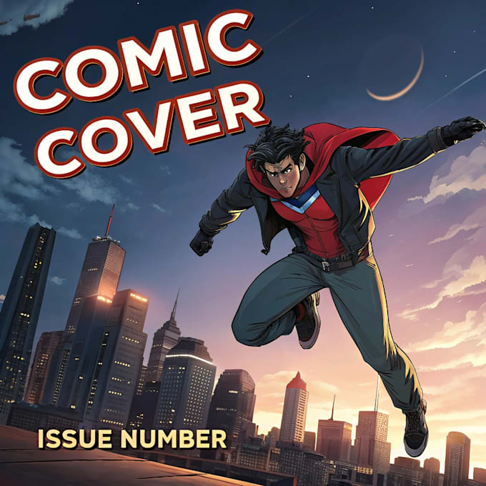 Create a comic cover page design illustration by Notorior | Fiverr