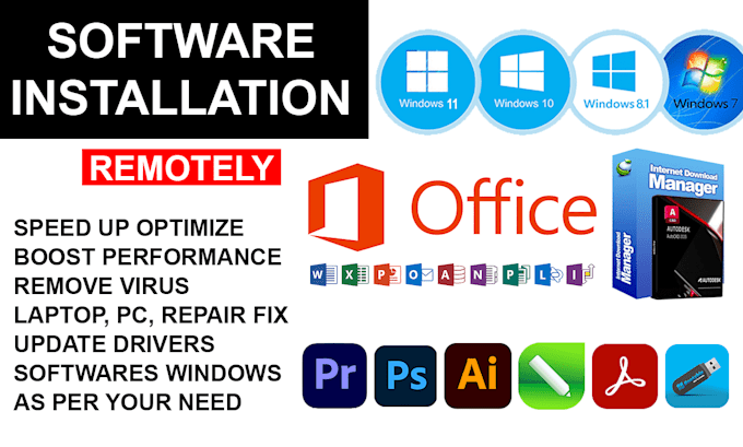 Install any software, fix, repair windows 11 by Lilyella2 | Fiverr