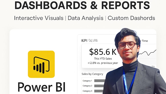 Design power bi dashboards for business intelligence and data analytics by Mueed_khan | Fiverr