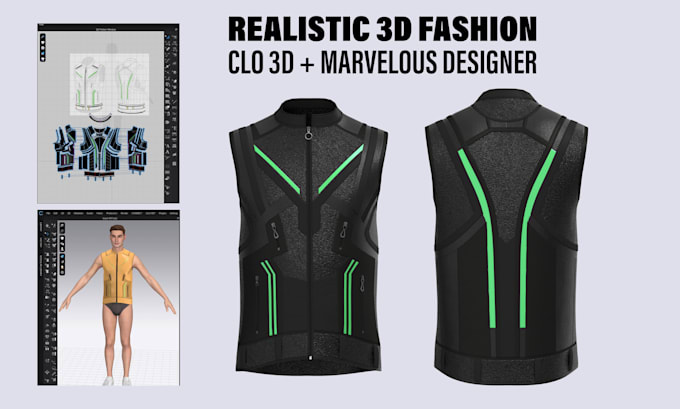 Create realistic 3d clothing using clo 3d and marvelous designer by ...