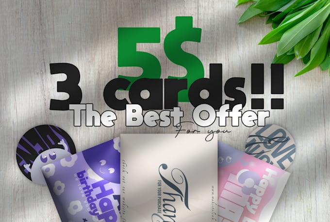 Design custom cards for any occasion by Mitsuri229 | Fiverr