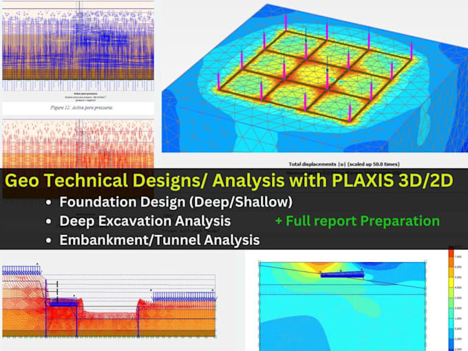 Do geotechnical analysis using plaxis 3d software by Saad_nawaz01 | Fiverr