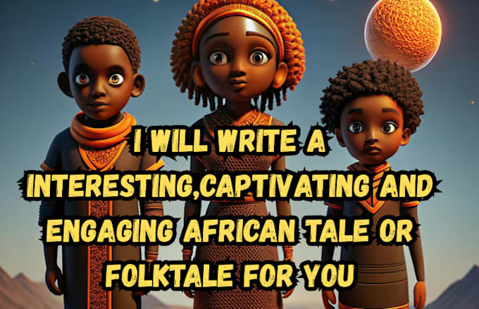 Create an engaging african folktales manga story telling for you by ...