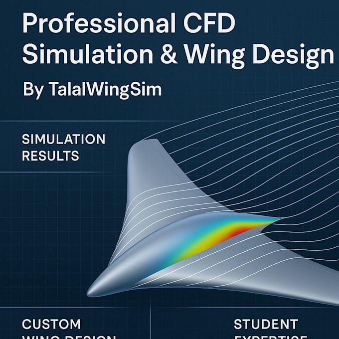 Provide professional cfd simulation and wing design using ansys fluent by Talalalomrani01 | Fiverr
