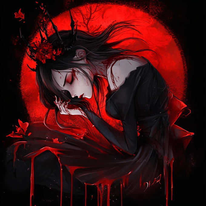 Draw horror fantasy style by Loobaaseo | Fiverr