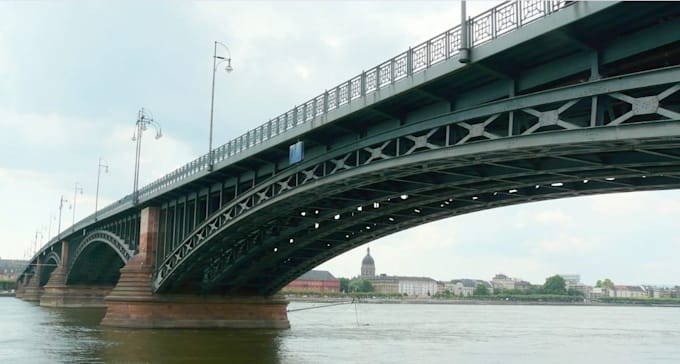 Photorealistic 3d bridge design, road bridge, construction design ...