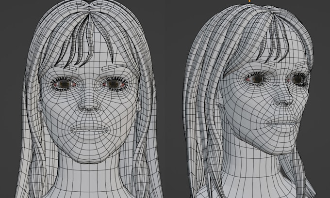 Do clean retopology and uv mapping for characters by Nirodha_wonder ...
