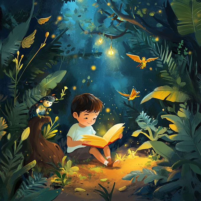 Draw children book illustrations and covers by Aboatkins | Fiverr