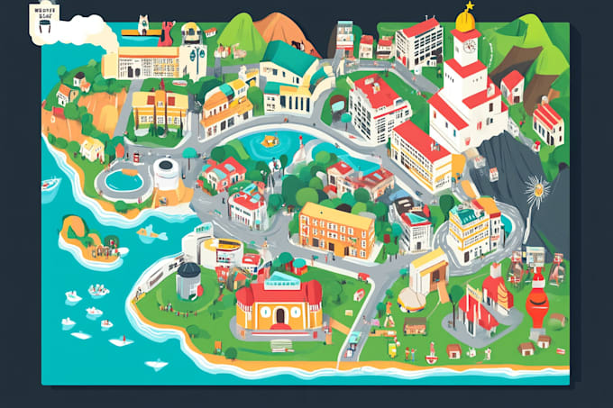 Create vector map, city map, site map, event map in illustrator by ...