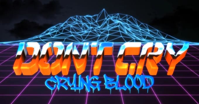 Design glitchy vhs style typography with 80s vibes by Pasecool | Fiverr