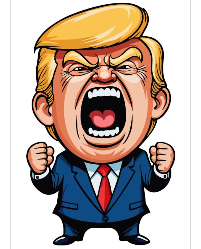 Draw a political cartoon art for you by Marzareta | Fiverr