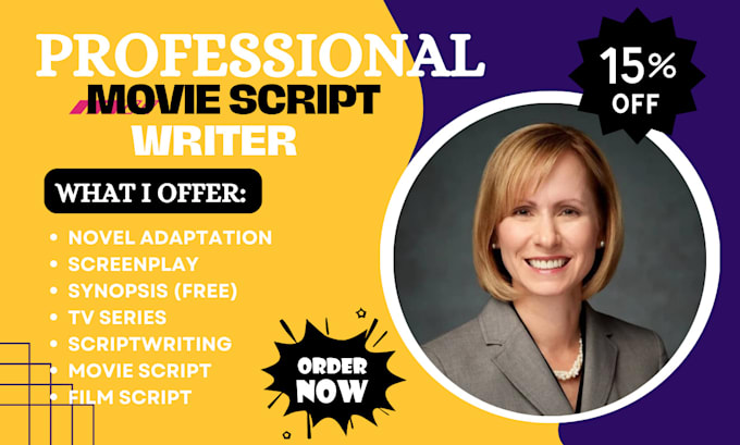 Write a powerful screenplay, feature film script, tv pilot, or short script by Helen_joycie | Fiverr
