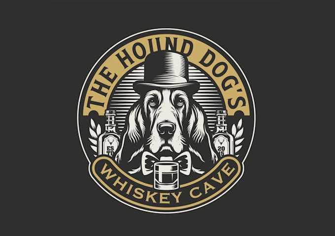 Design rustic whiskey hunting themed party venue logo by Dwight ...