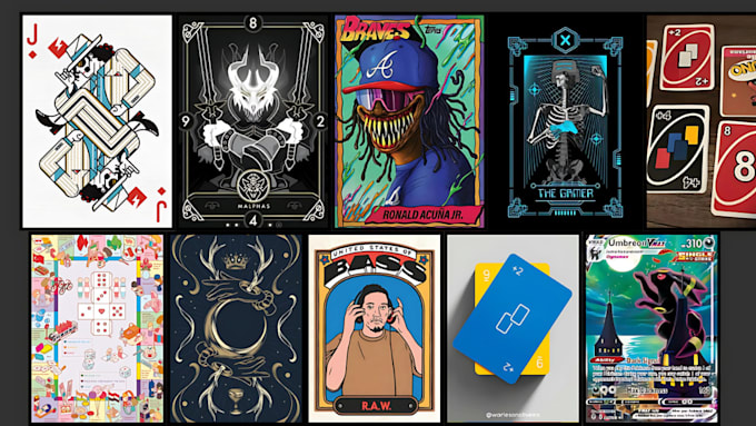 Playing card design card game design card game illustration board game ...