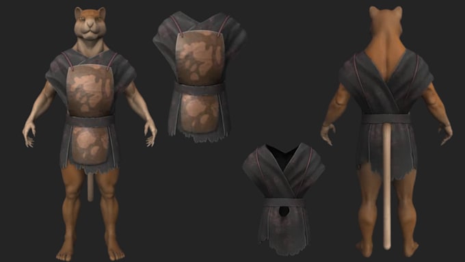Create advance 3d armor, skyrim model, bg3 model, realistic skyrim ...