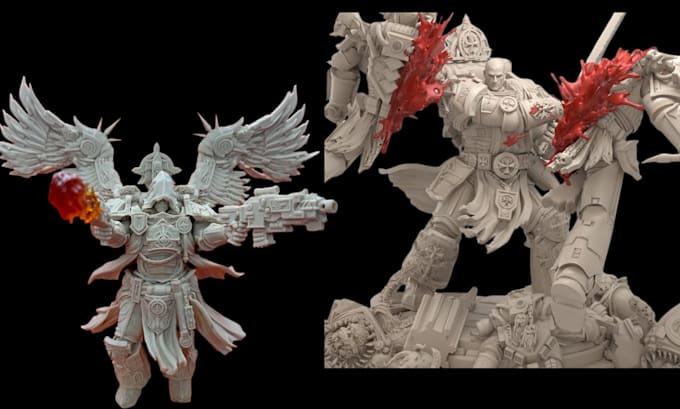 Sculpt 3d miniature warhammer 40k 3d print and paint model, dnd for 3d ...