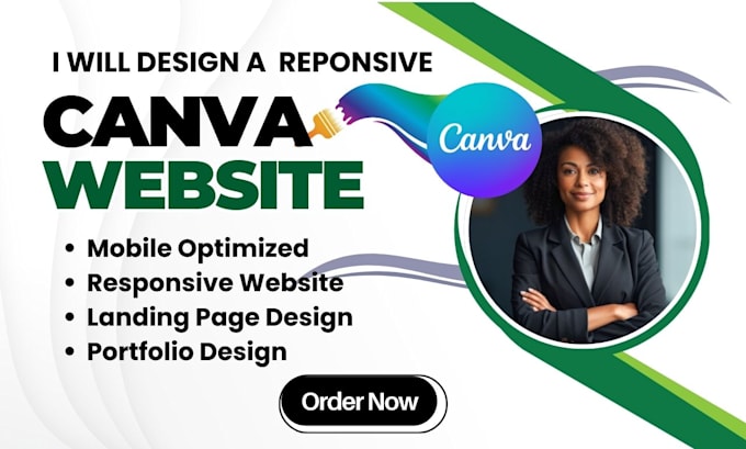 Build canva website, canva landing page, canva business website by ...