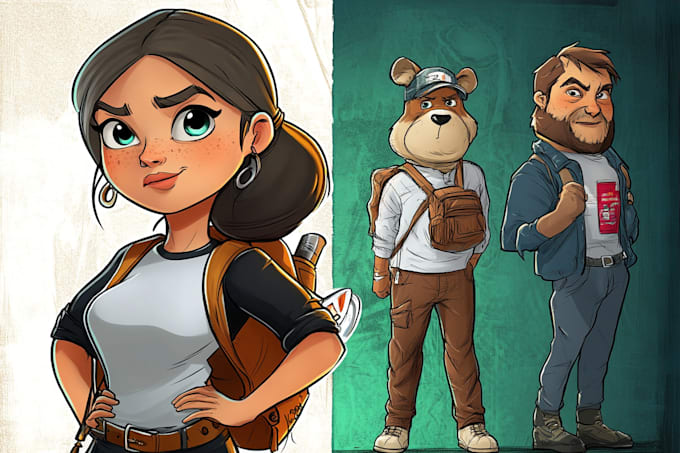 Design original characters, cartoons, and caricatures by Coreciornton ...