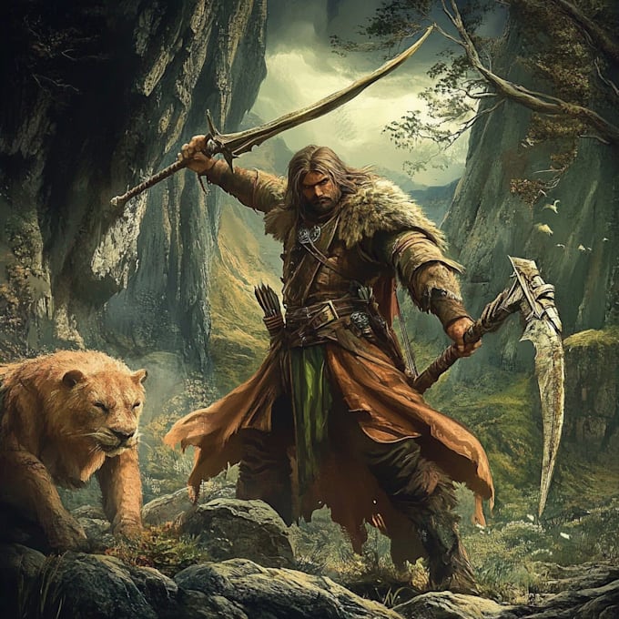 Draw 2d game art, 2d dnd art book, fantasy art character by Omeikebb ...