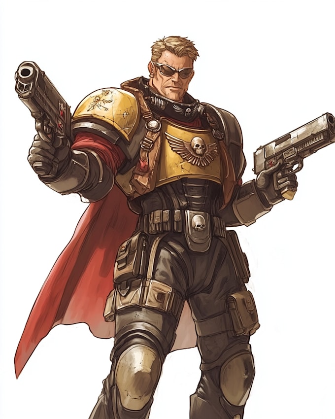Make warhammer 40k character art by Alonacgf | Fiverr