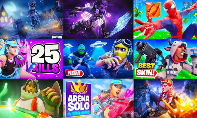 High quality montage thumbnails for fortnite, valorant, apex, csgo ...
