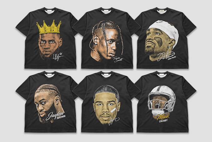 Create big head rapper basketball bootleg streetwear vintage tshirt ...