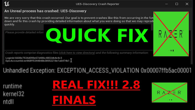 Fix unreal engine crashes or bugs blueprint logic error ue4 ue5 debug cpp code by Zandrexx_ | Fiverr
