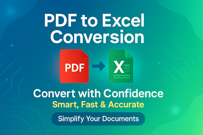 Convert pdf to excel by Parv_2111 | Fiverr