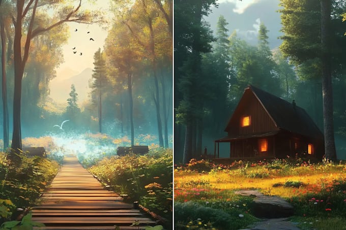 Create realistic oil paintings, digital landscapes and artwork by ...