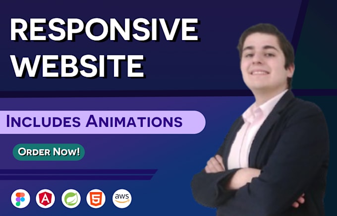 Create a responsive website with angular by Bigsmall_8 | Fiverr
