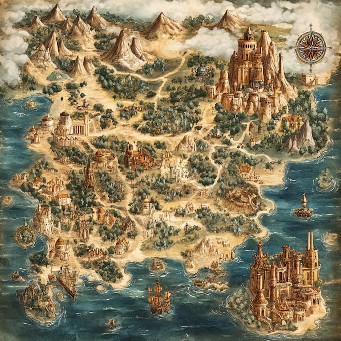 Create fantasy dnd map by Delianaliams | Fiverr