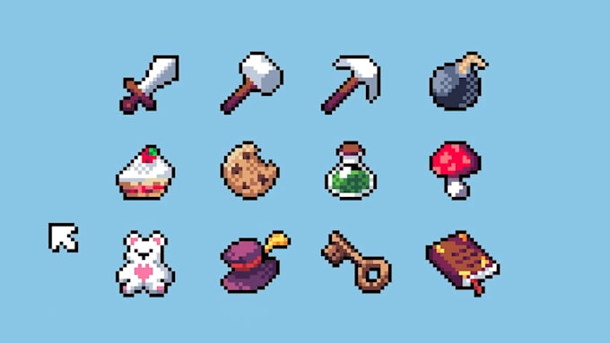 Create custom pixel art items and game assets by Mazyyyw | Fiverr