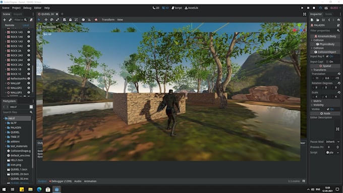 Create 2d godot game, godot system, rpg multiplayer game, fps game, mechanics by Stanley8765king ...