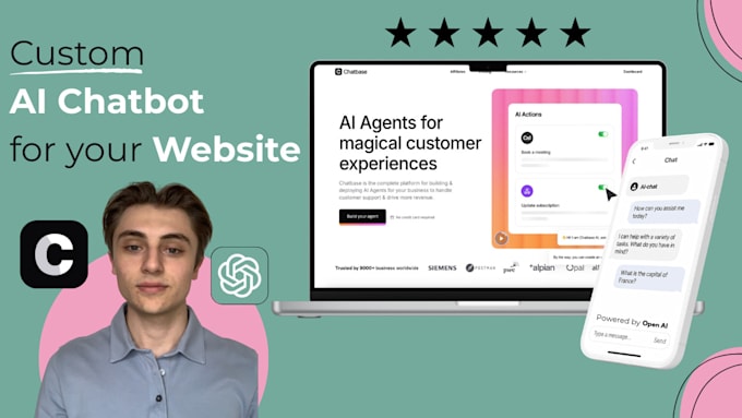 Build a custom ai chatbot for your website or business by Gduccio | Fiverr