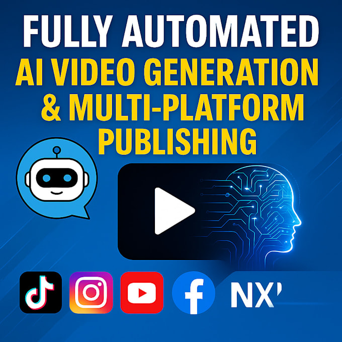 Build an automated ai video generation and social media publishing system, n8n by Novatechs | Fiverr