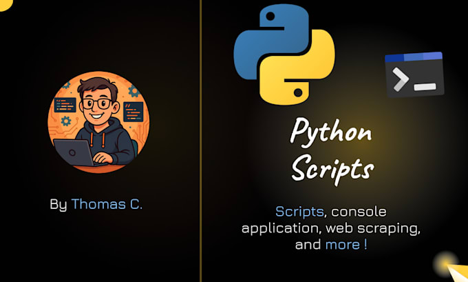 Create a python3 script, automate tasks or web app by Thomas_194 | Fiverr