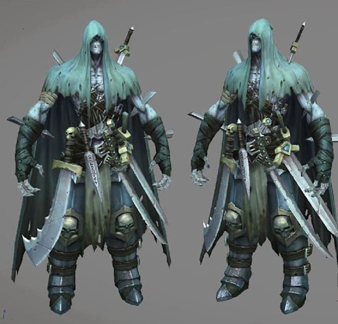 Stylized hand painted texture,3d game character design, model custom ...