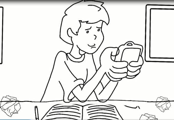 Do 2d animation video, line art animation, pencil sketch pencil drawing ...