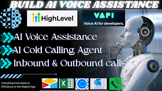 Setup ai voice agent for customer support, sales or ai cold calling for ...