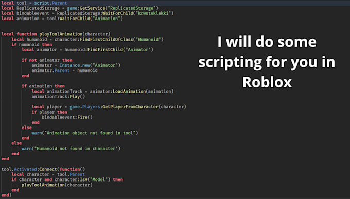Be your roblox scripter by Mlo0dy_ | Fiverr